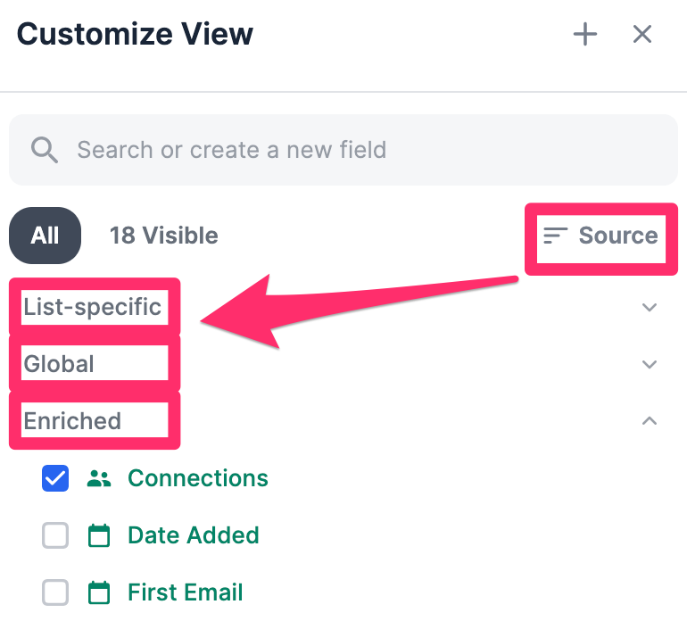 How to customize saved views in your lists