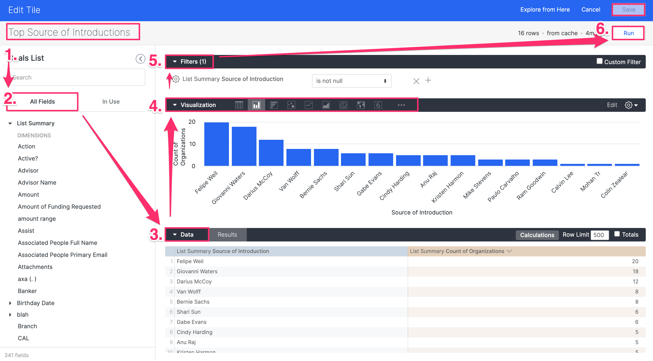 How to create and edit tiles in dashboard views