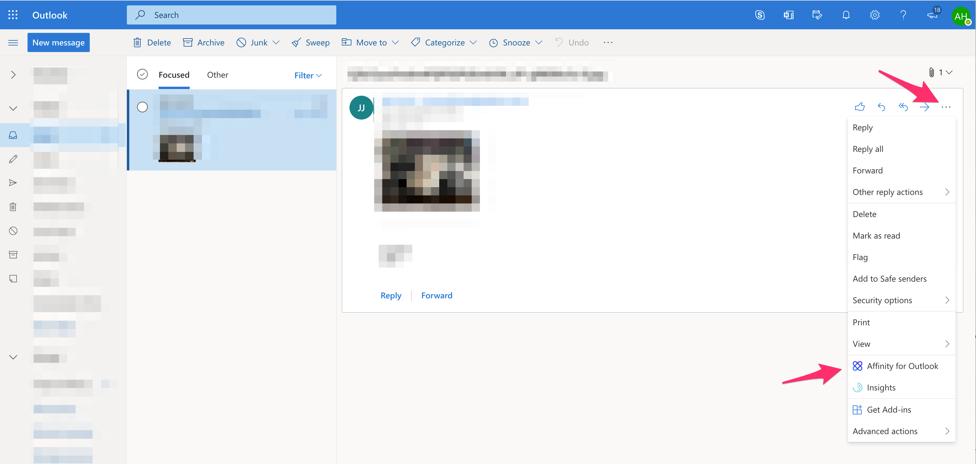 How to download Affinity's Outlook Add-in