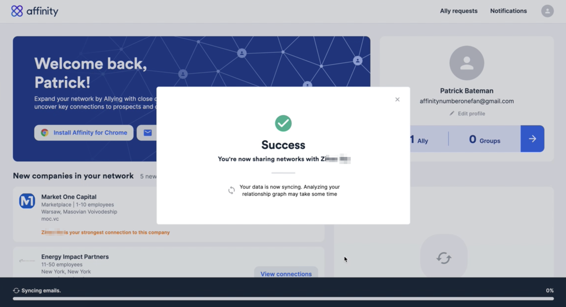 How to invite others to join Affinity Alliances