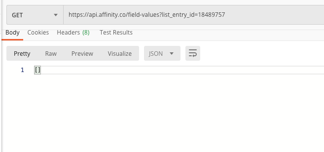 How to use Affinity's API to add an organization to an organization list