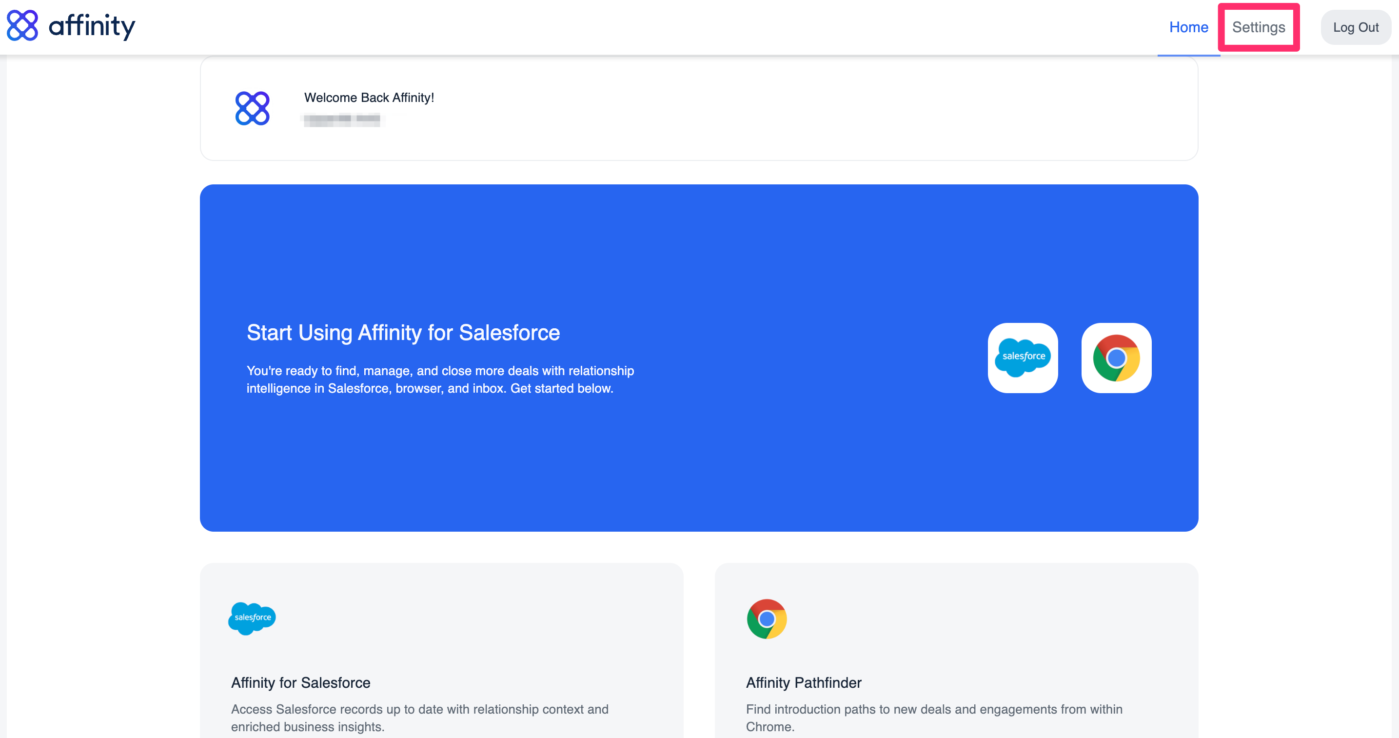 How to set up Affinity for Salesforce