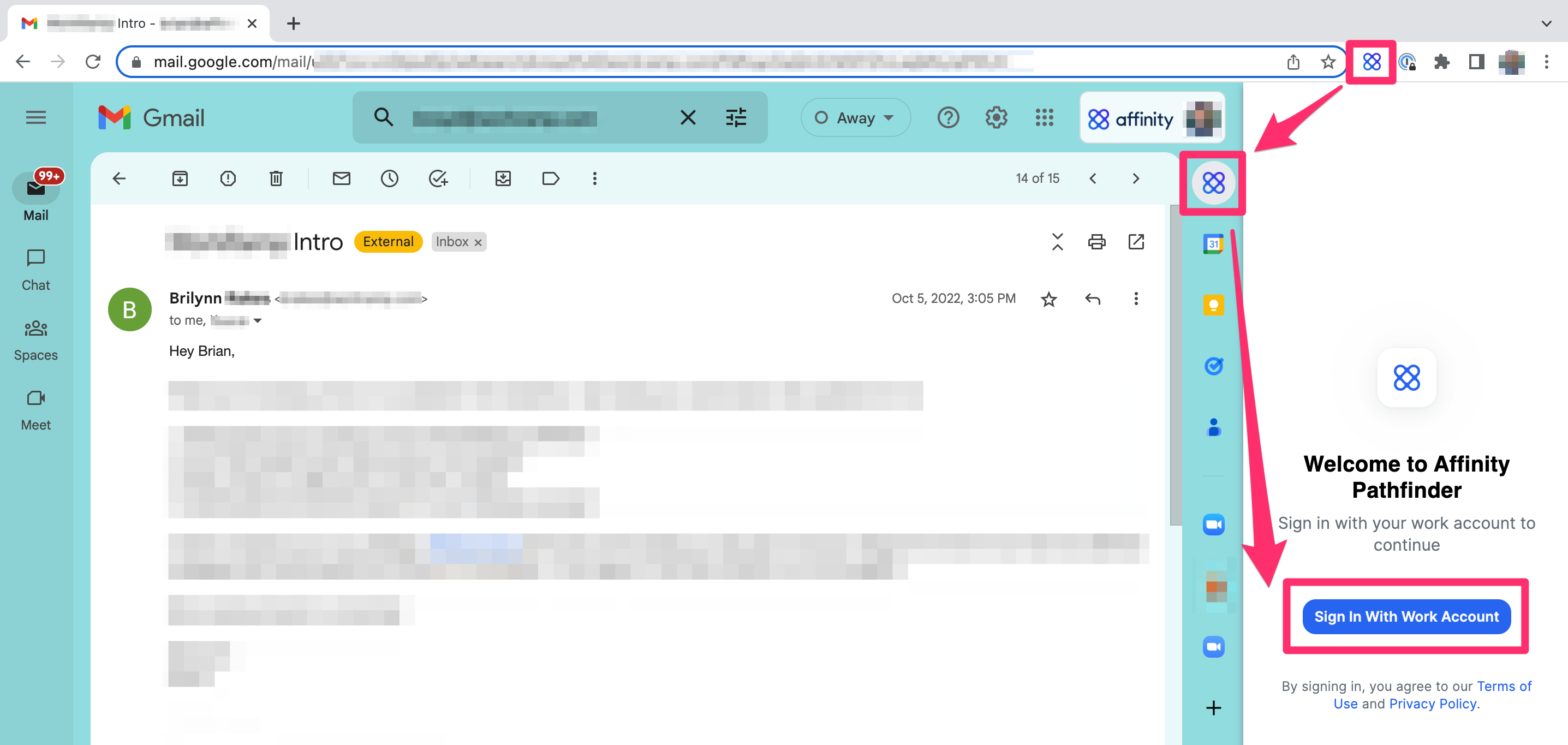 Affinity for Salesforce - How to use Affinity's Pathfinder Chrome Extension