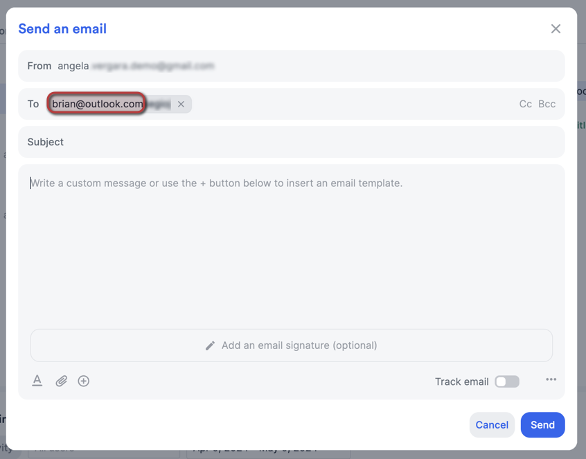 How to update a contact's primary email address in Affinity