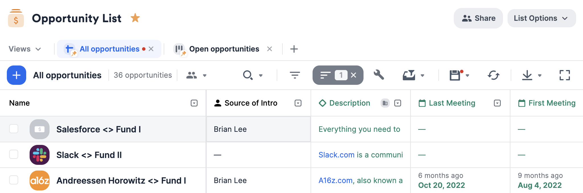 How to track introductions in Affinity