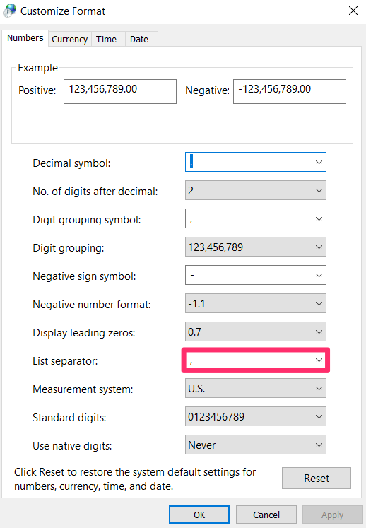 Troubleshooting CSV file formats