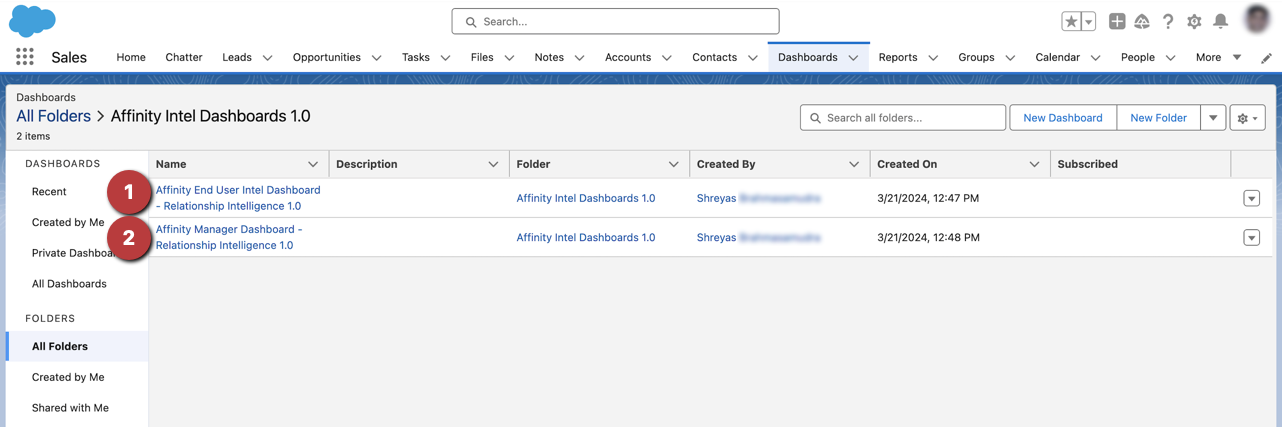Affinity for Salesforce - How to create reports in Salesforce using Affinity Data