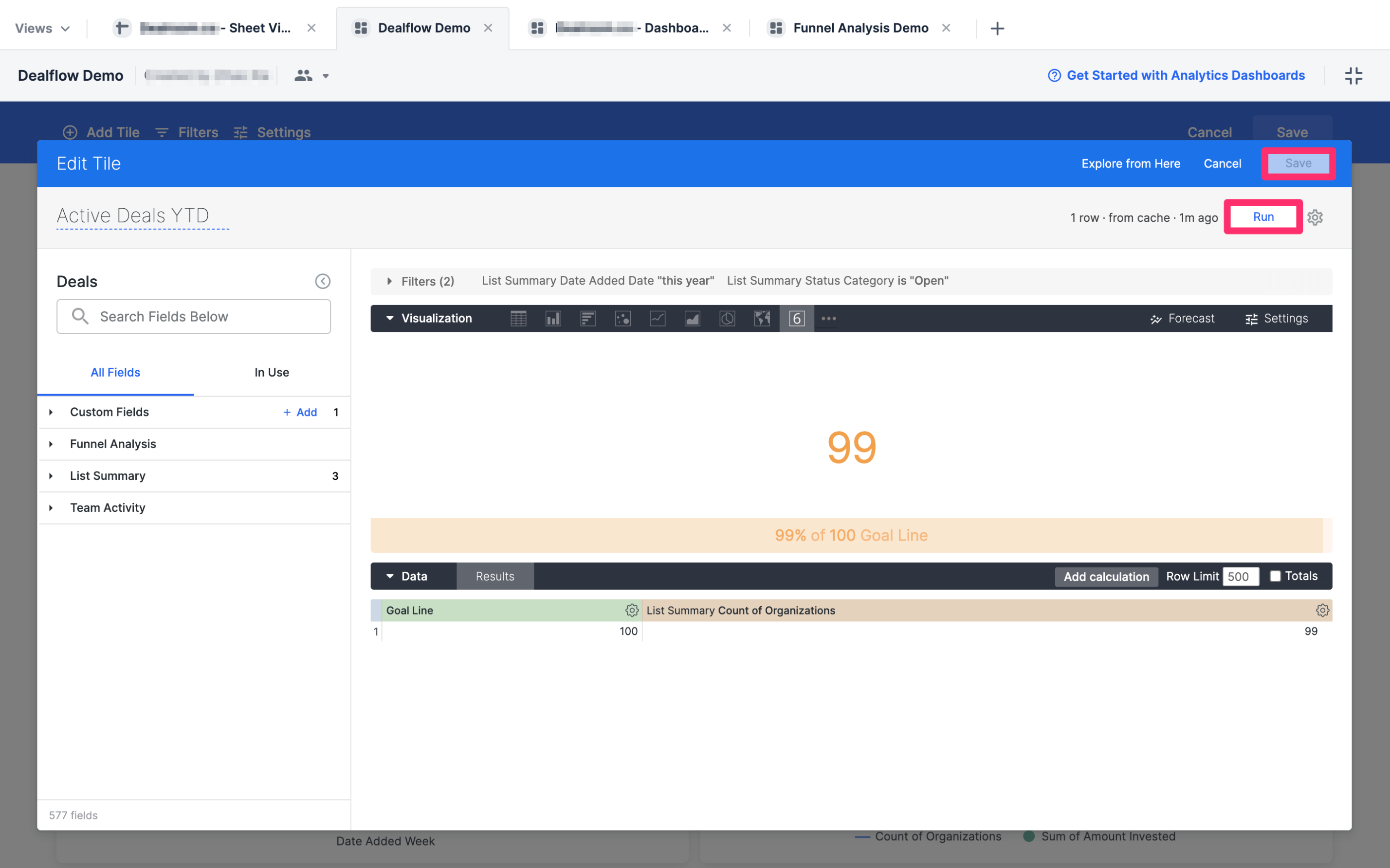 How to set and track goals using Affinity Analytics