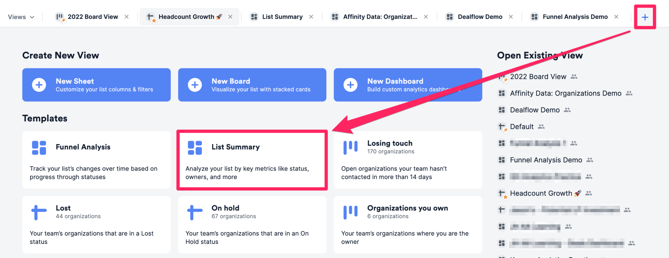 Affinity Analytics - List Summary Reports