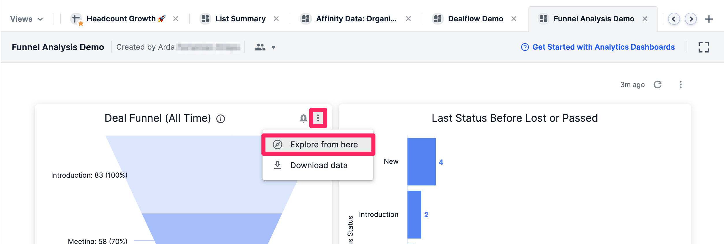 Affinity Analytics - Funnel Analysis Reports