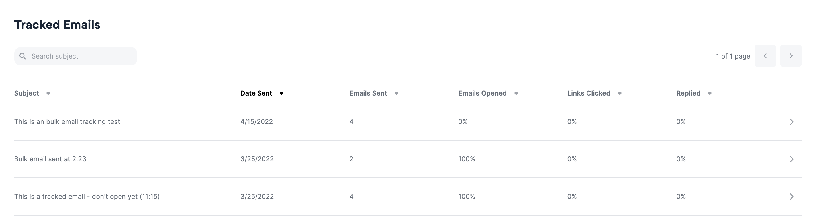 How to track emails sent through Affinity