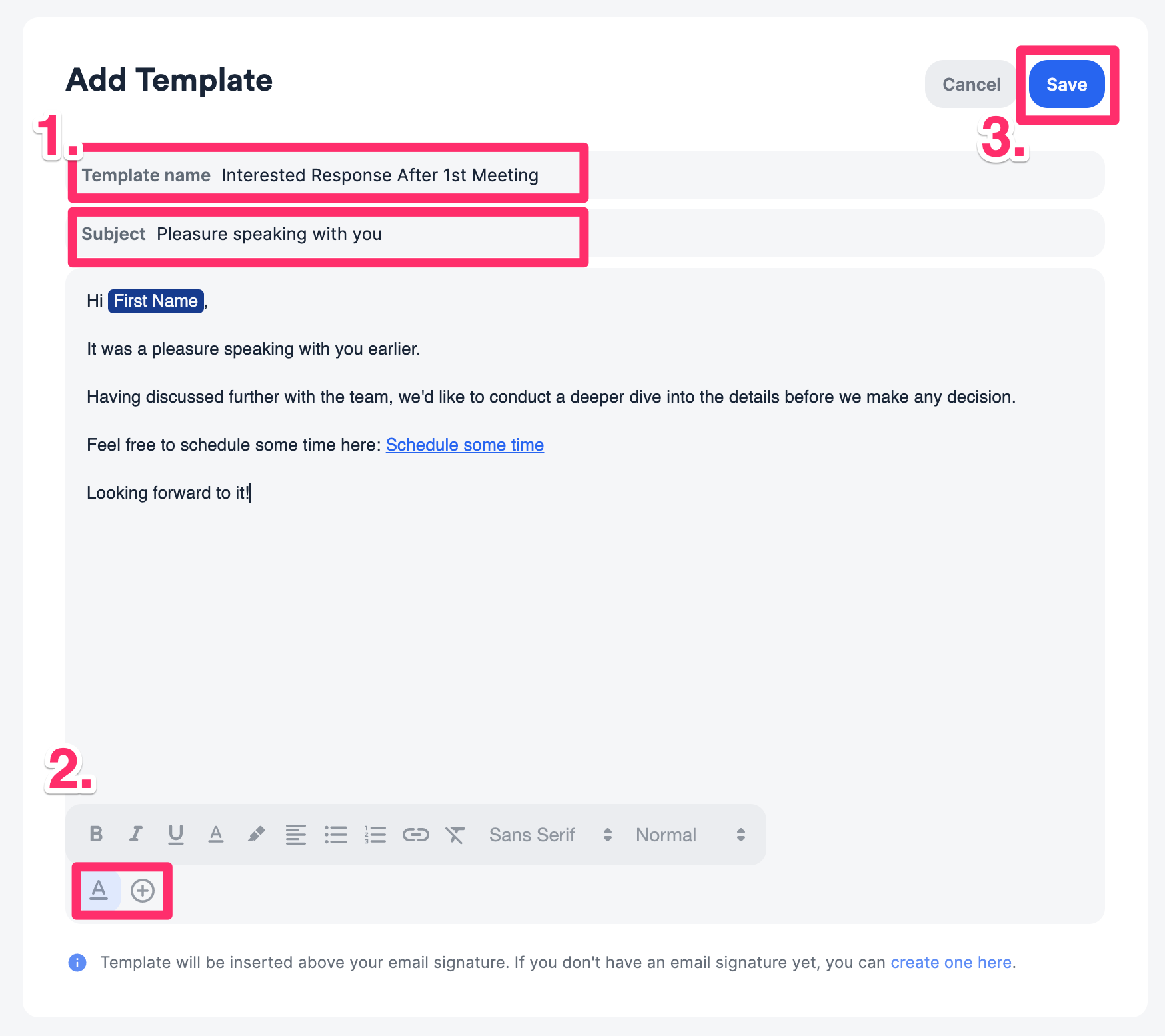 How to create/use Email Templates within Affinity