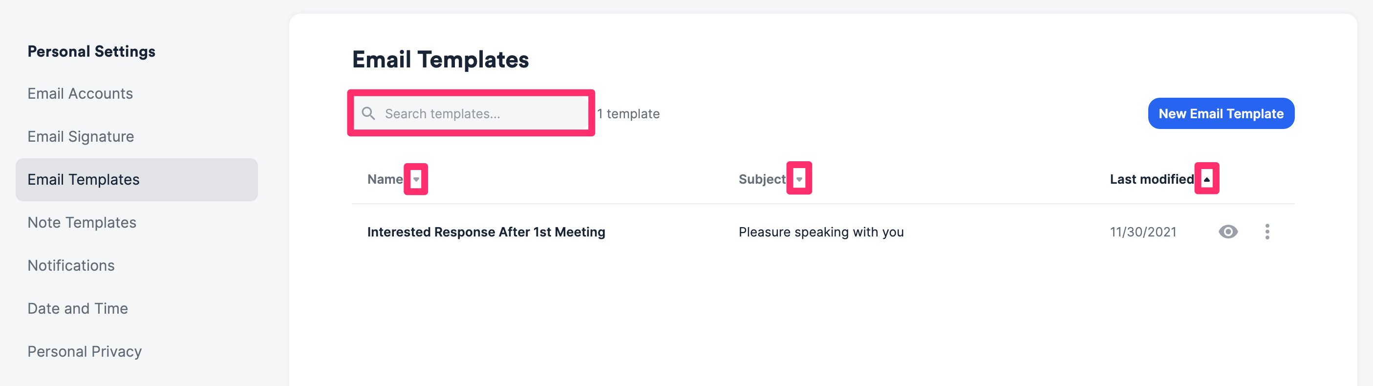How to create/use Email Templates within Affinity