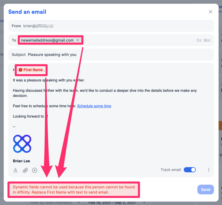 How to create/use Email Templates within Affinity