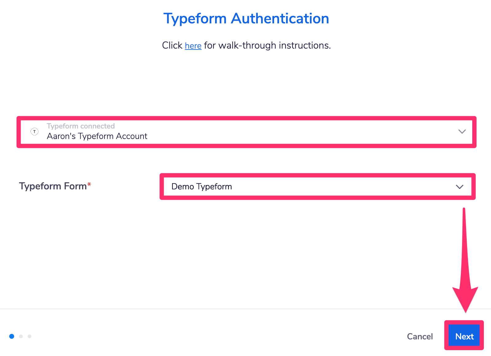 How to integrate Affinity with Typeform