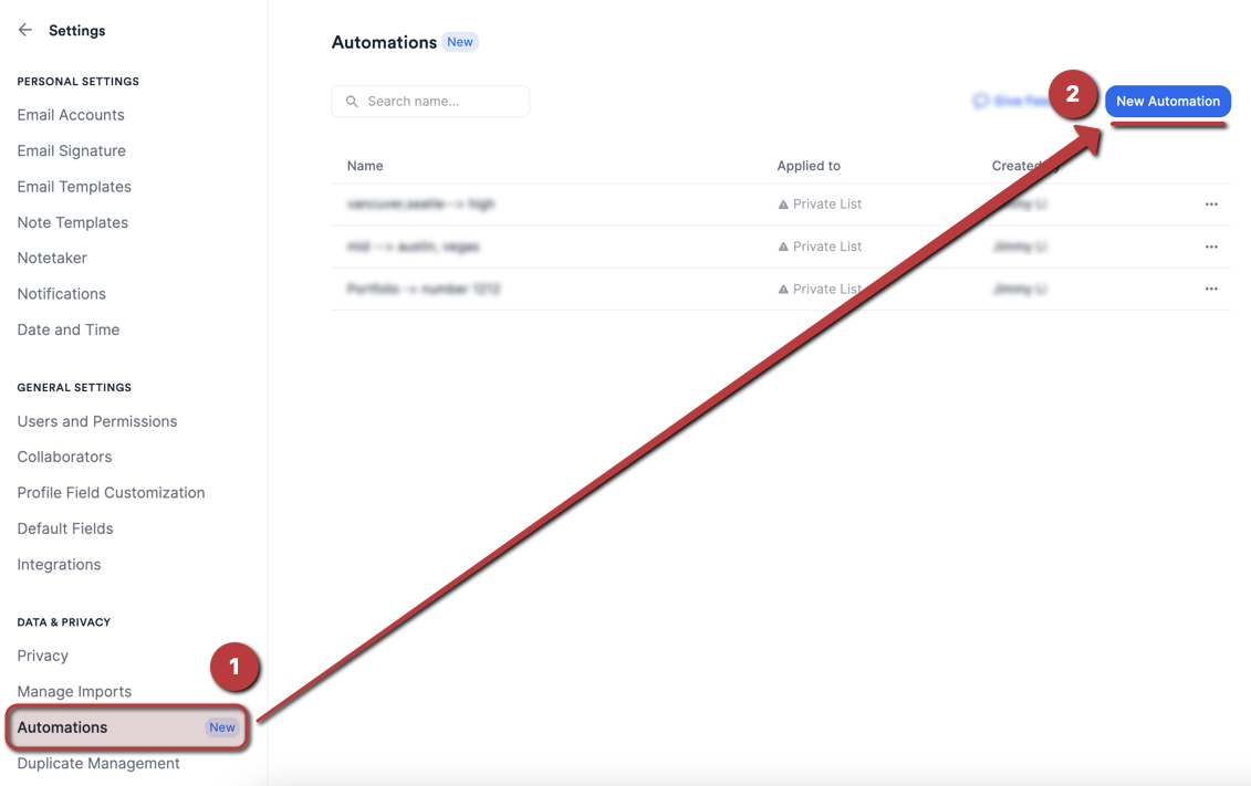 Getting started with automations in Affinity