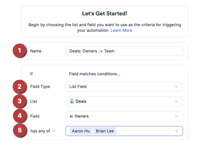 Getting started with automations in Affinity