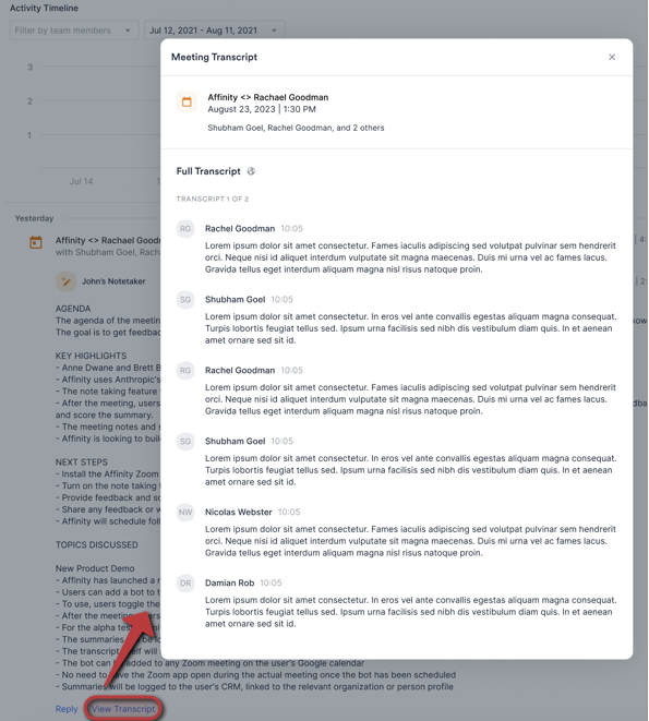 How to set up and use Affinity Notetaker