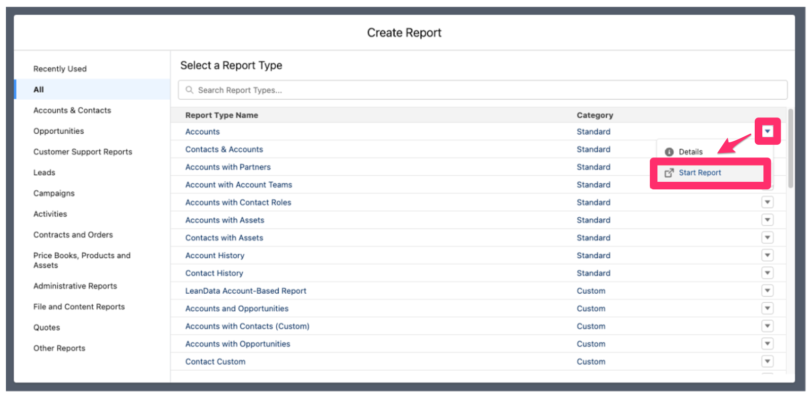 How to export data from Salesforce to import into Affinity