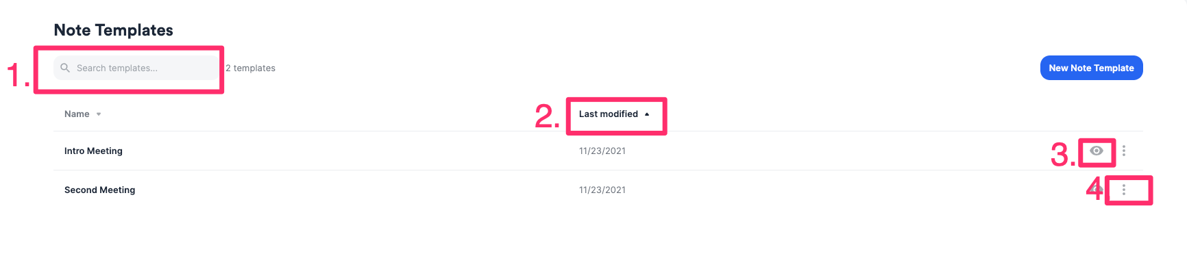How to create/use Note Templates within Affinity