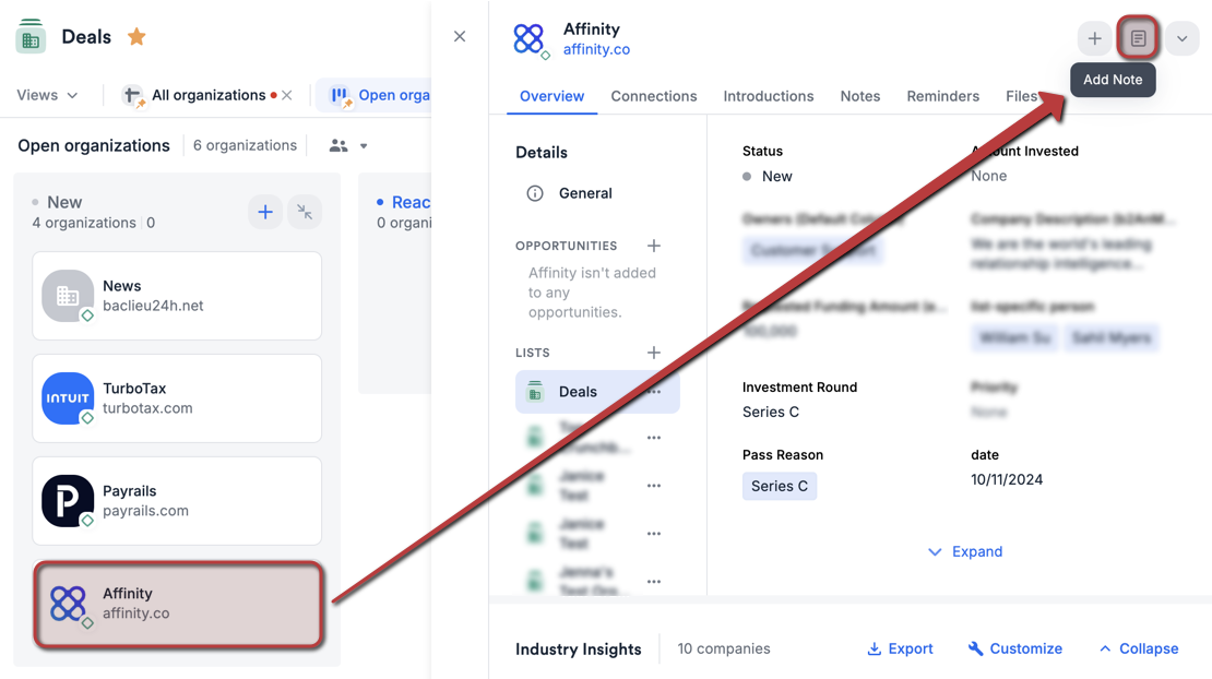 How to create/use Note Templates within Affinity