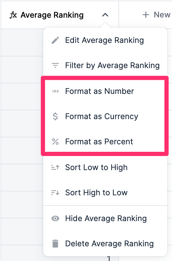 How to create list calculations using the formula field