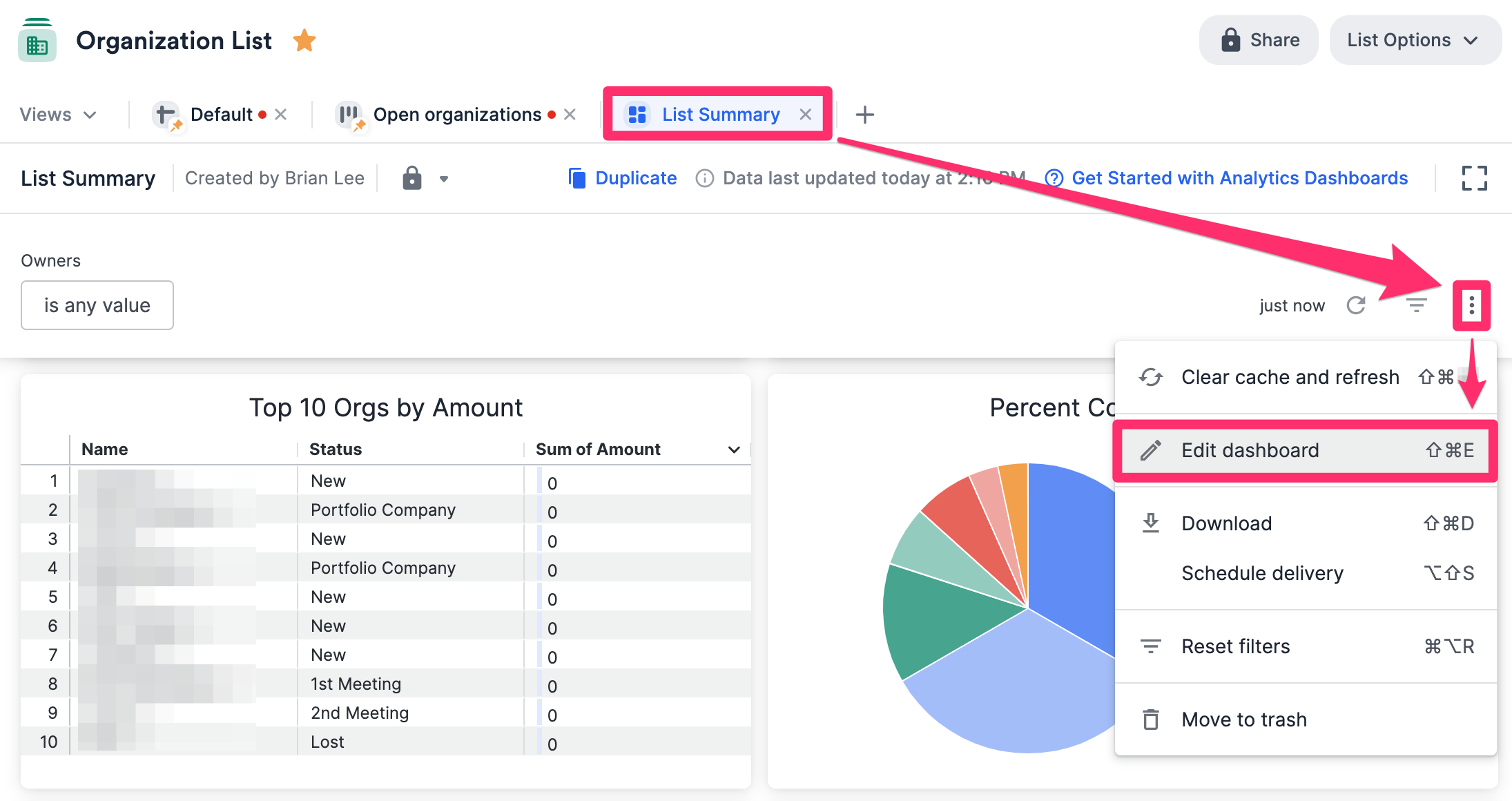 How to create list calculations using the formula field