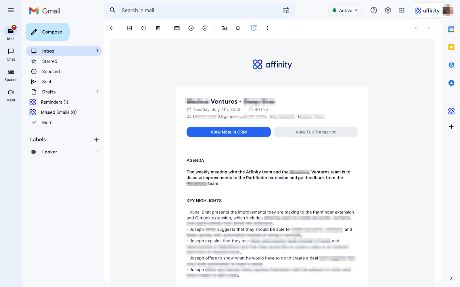 How to set up and use Affinity Notetaker