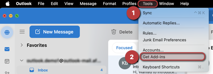 How to download Affinity's Outlook Add-in
