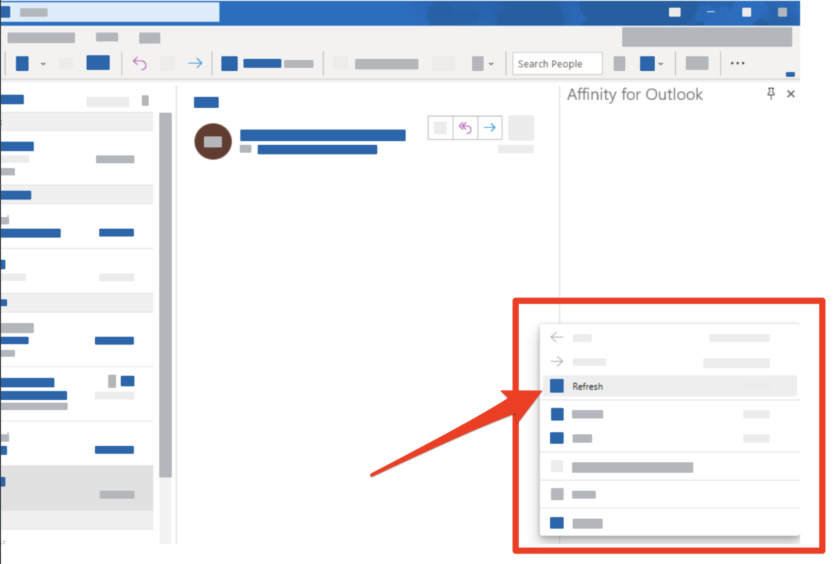 How to download Affinity's Outlook Add-in
