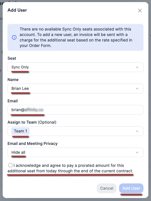 How to invite/manage Sync Only users in Affinity