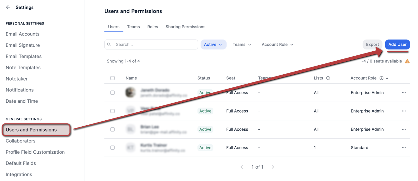 How to invite/manage Sync Only users in Affinity