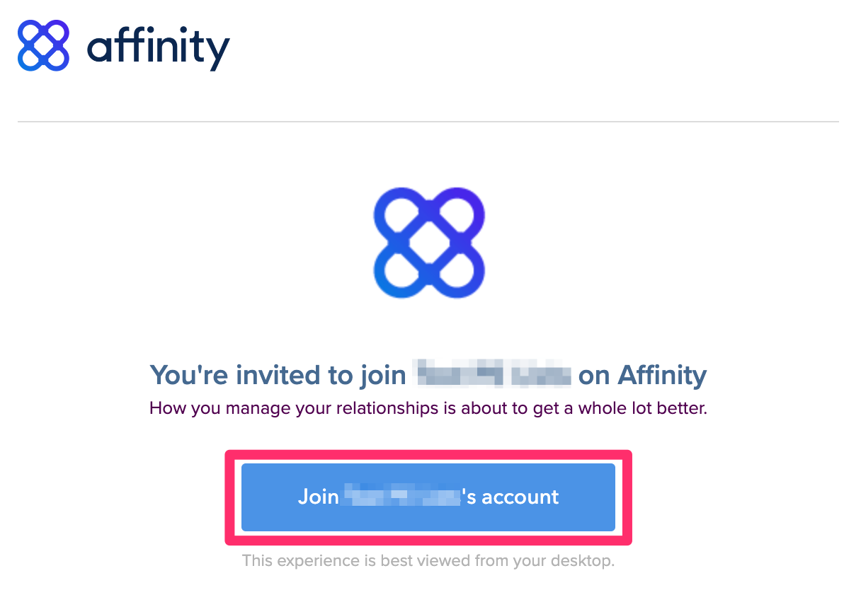 How to sign into Affinity