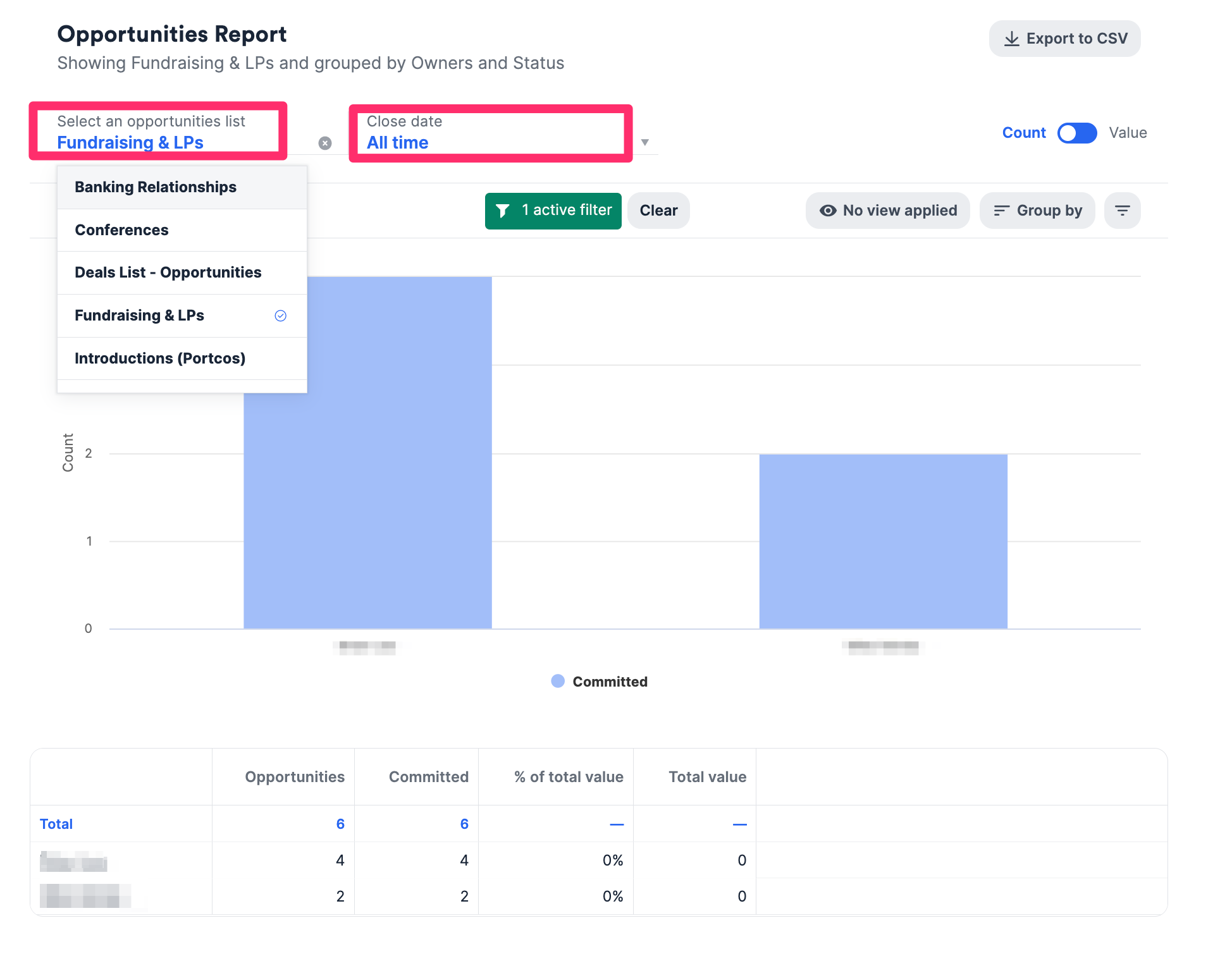 Basic Reporting - Opportunities Reports