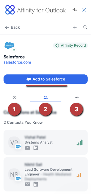 Affinity for Salesforce - How to use Affinity's Outlook add-in