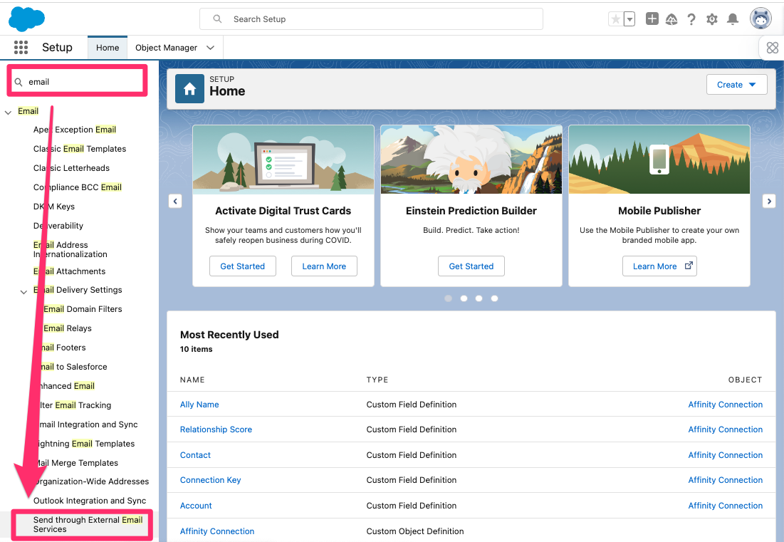 How to set up Affinity for Salesforce