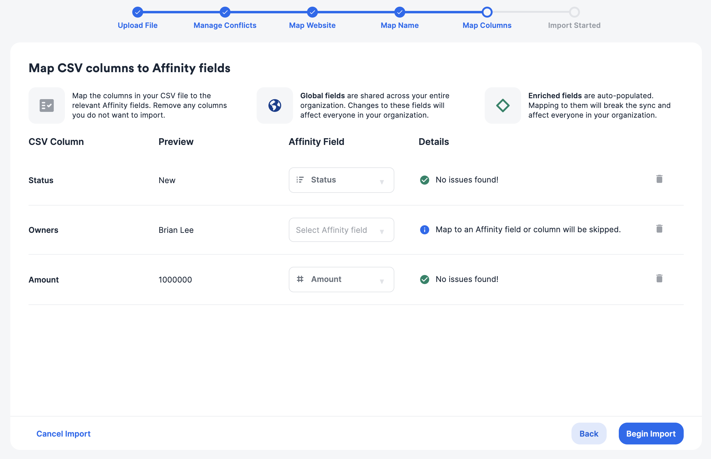 How to import your data into Affinity