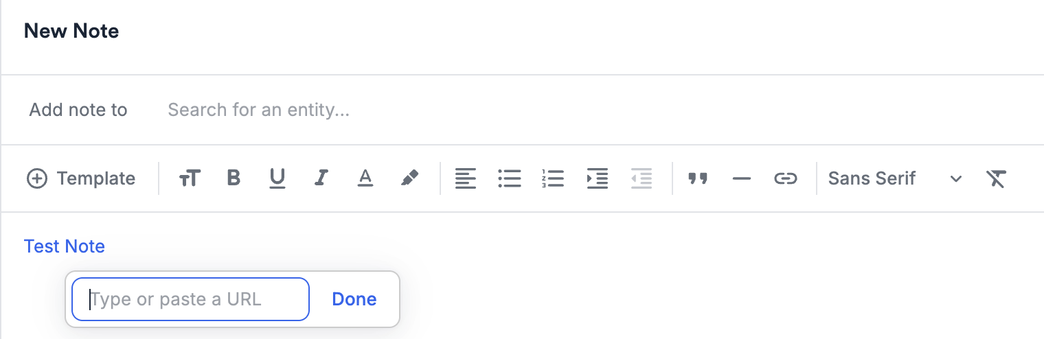 Rich text formatting for notes within Affinity